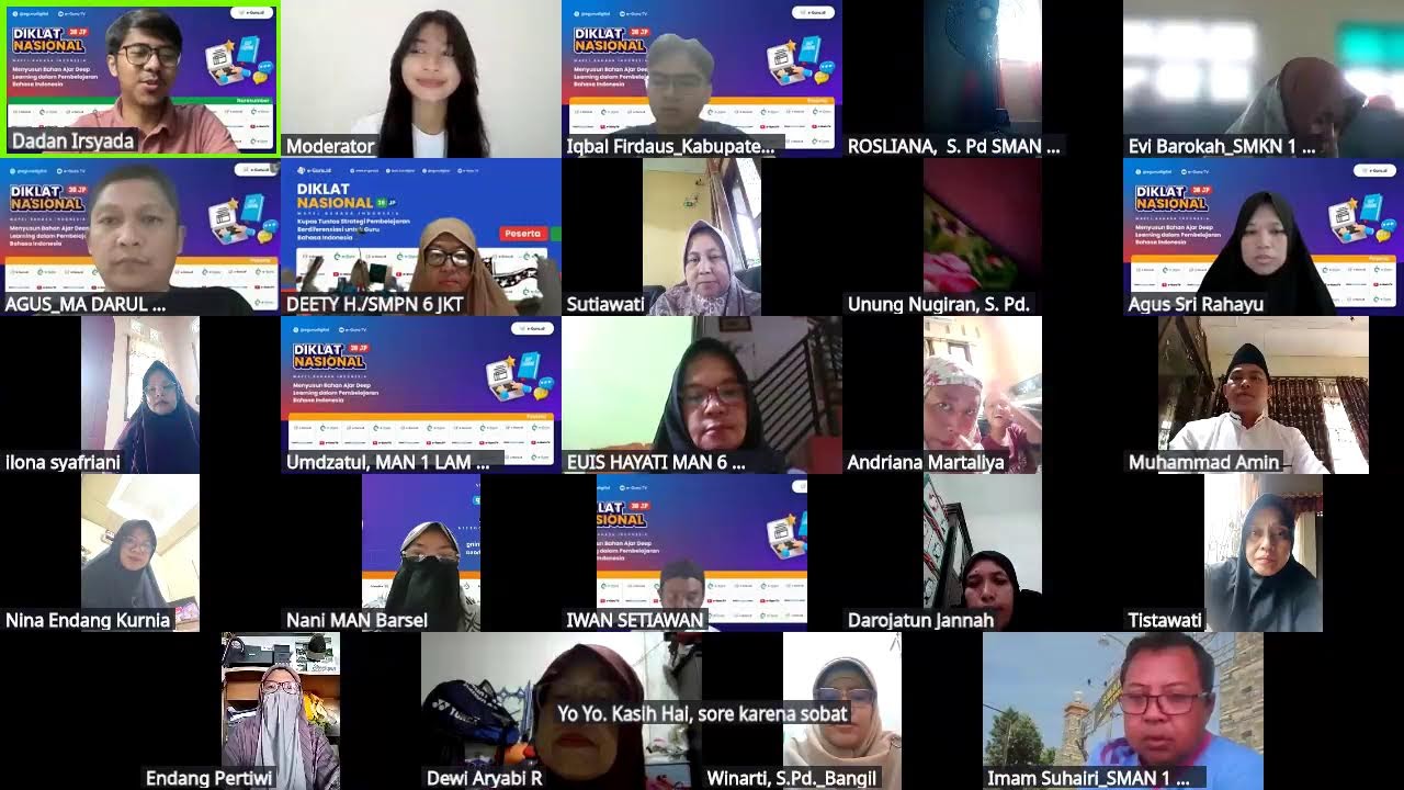 #1 Diklat 38JP: Menyusun Bahan Ajar Deep Learning dalam Pembelajaran ...