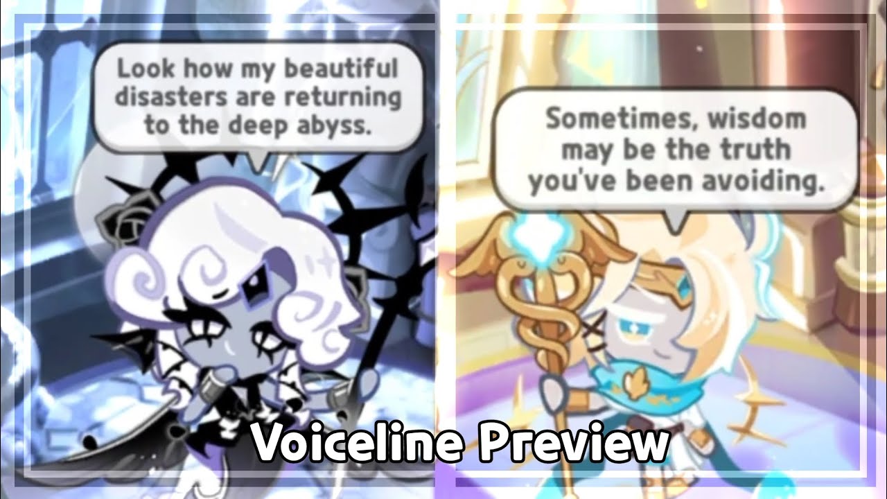 Black Pearl and Sherbet Cookie Costume Voicelines Preview || Cookie Run ...