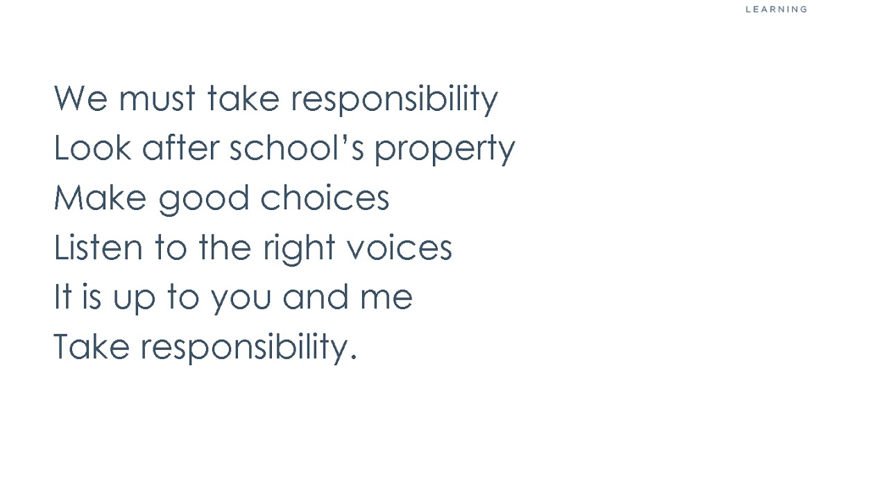 Responsibility song - YouTube