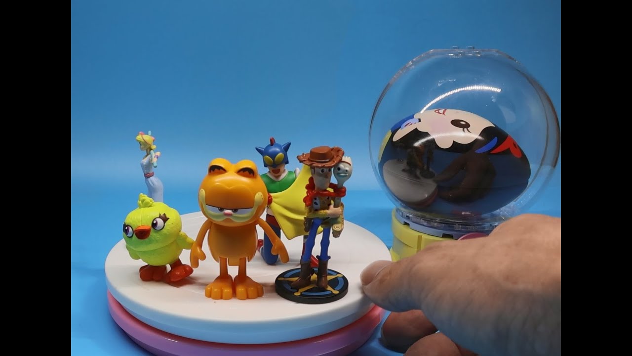 0005 Toy Story、Woody、Garfield、Ducky、動感超人、Bo Peep、Easter egg、、unboxing ...