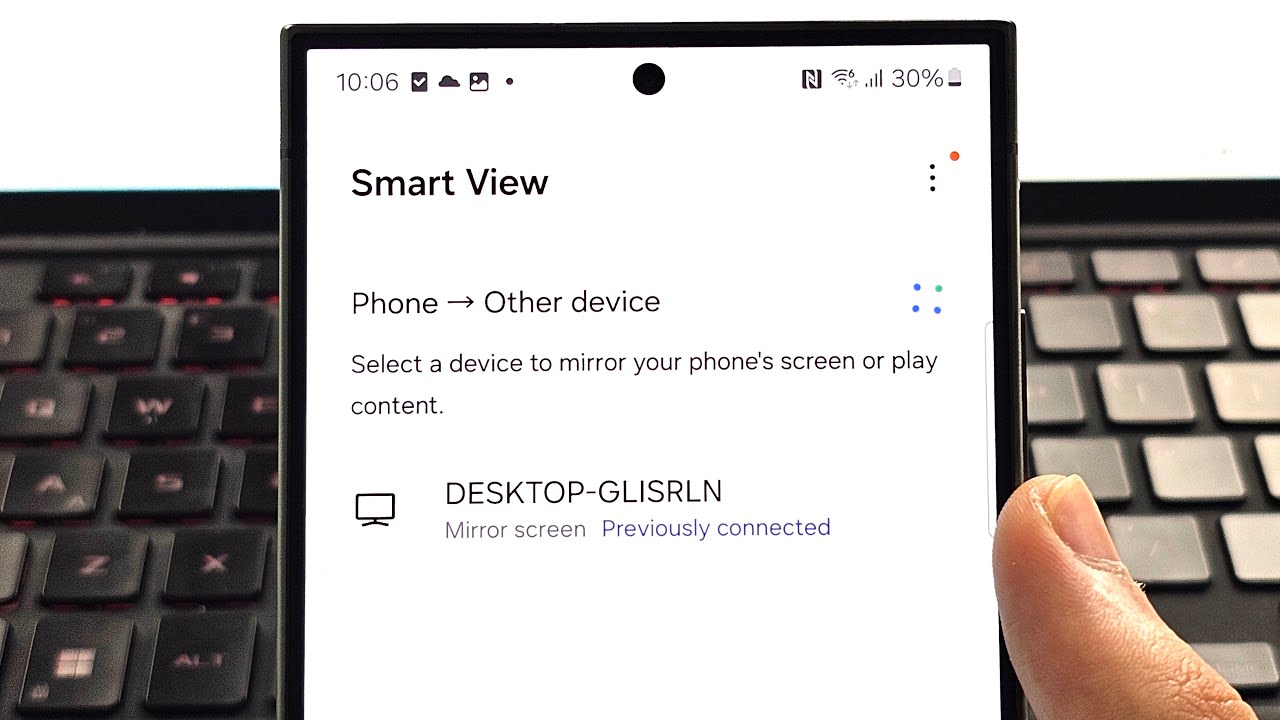 How To Get Smart View on Samsung Galaxy S24 Ultra - YouTube
