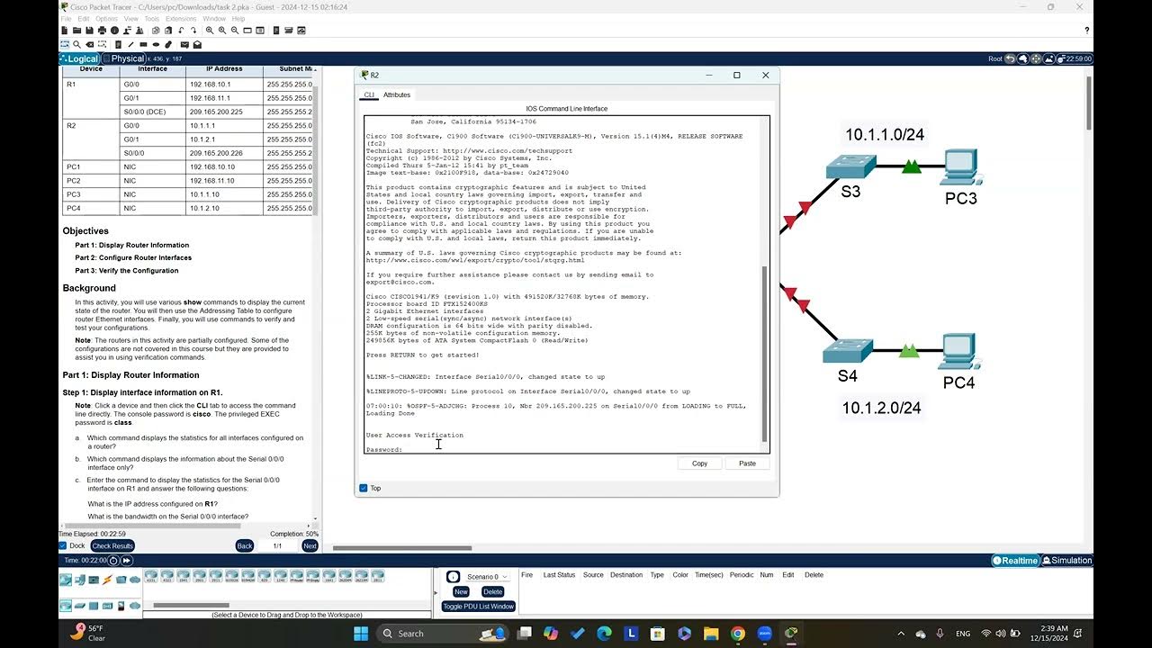 6.4.3.3 Packet Tracer - Connect a Router to a LAN - YouTube