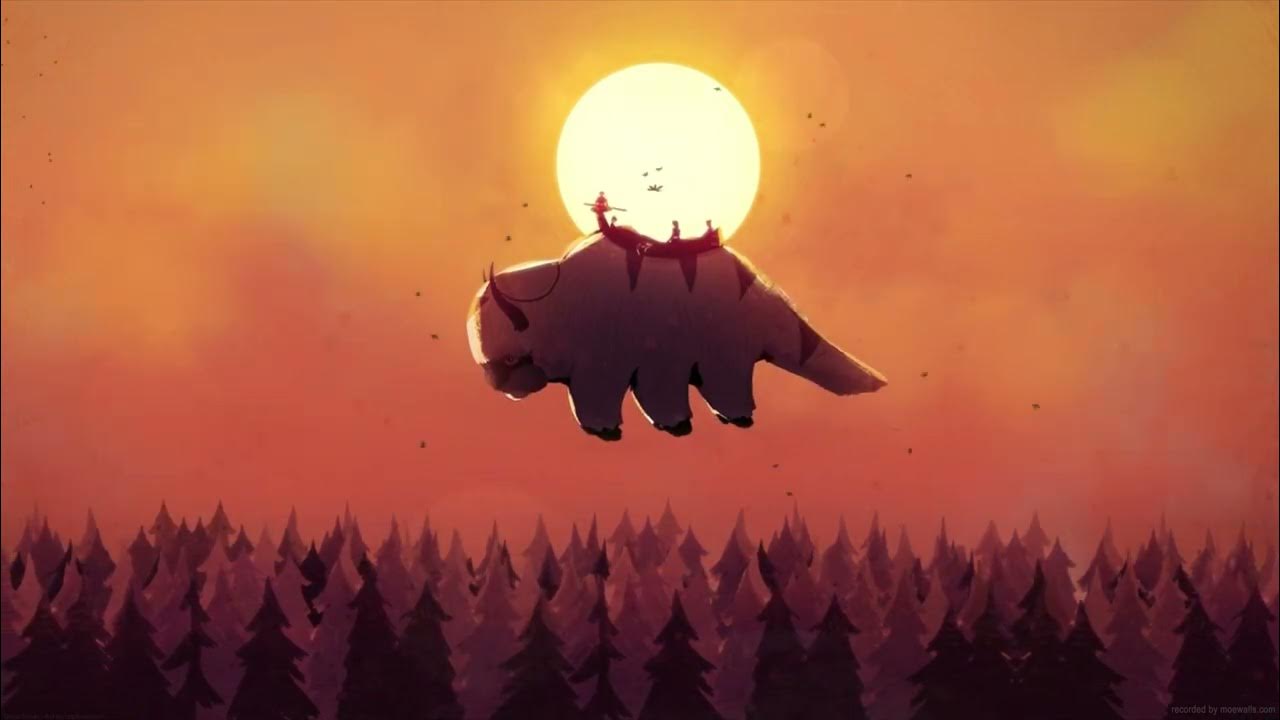 flying on appa avatar the last airbender 4k live wallpaper - YouTube