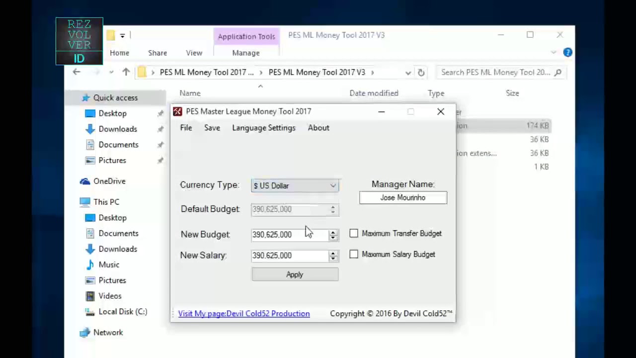 How To Use ML Money Tool PES 2017 100% Work - YouTube