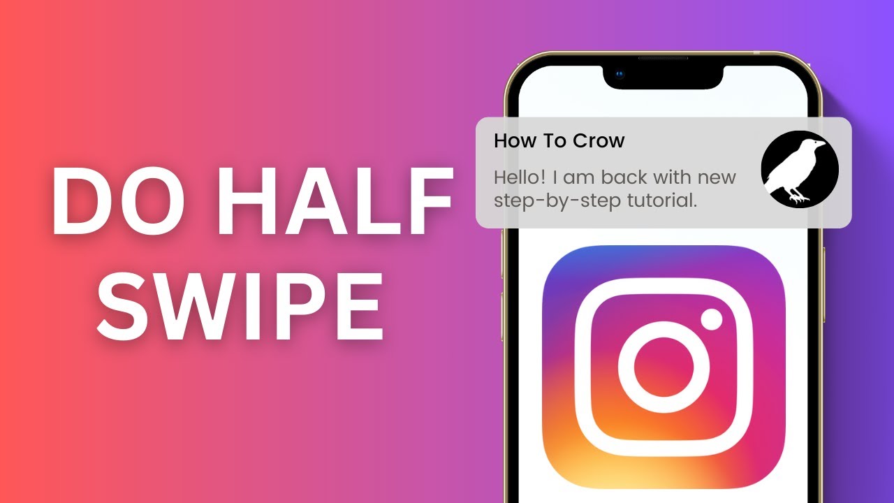 How To Do Half Swipe On Instagram | Quick Tutorial - YouTube