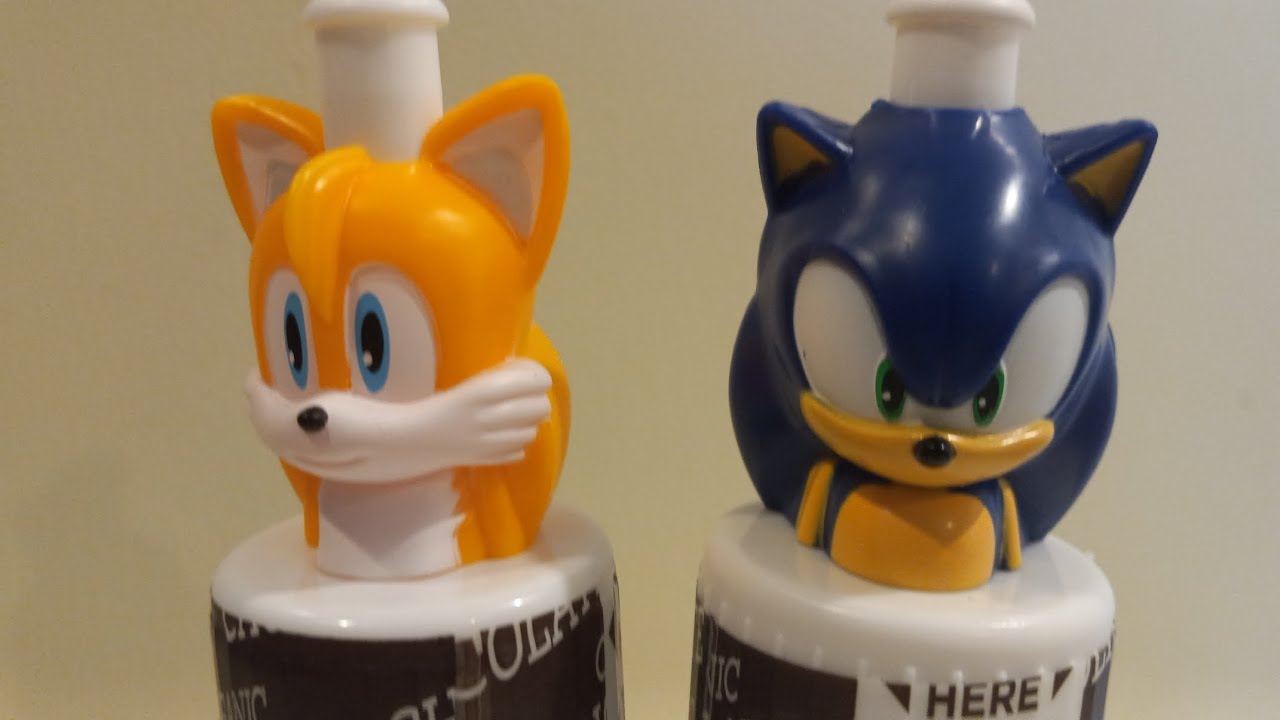 Sonic the Hedgehog Good2Grow Chocolate Milk Sonic & Tails Toppers ...