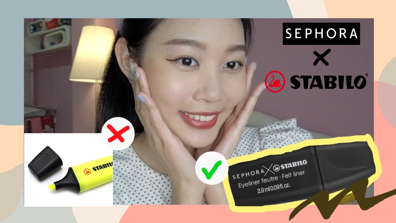 ENG/TH) ปากกาไฮไลท์กรีดตาได้?? REVIEW SEPHORA x STABILO FELT LINER ...