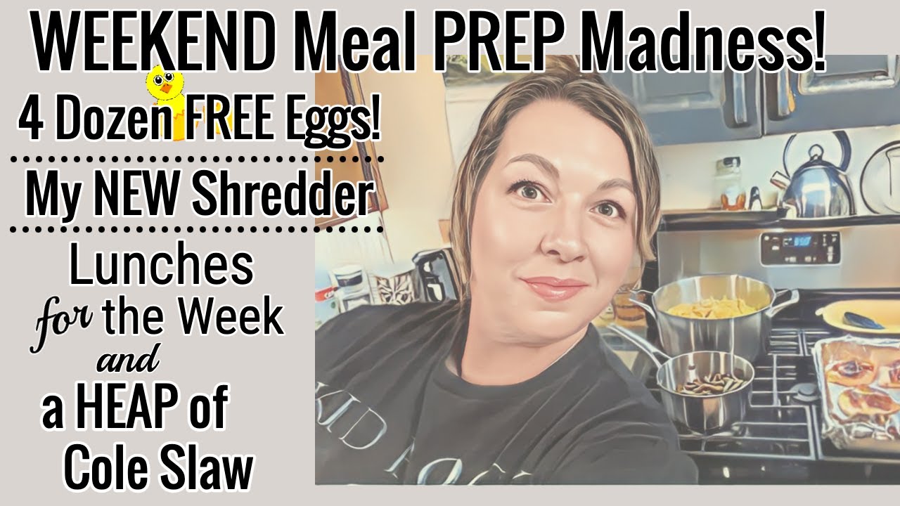 Weekend Food Prep | Free Eggs, Easy Peeling Tips & Homemade Coleslaw ...