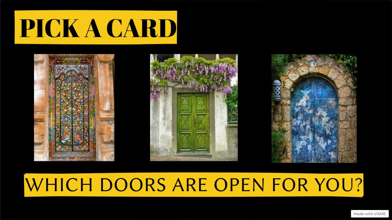 Pick a card tarot: Which doors are open for you? - YouTube
