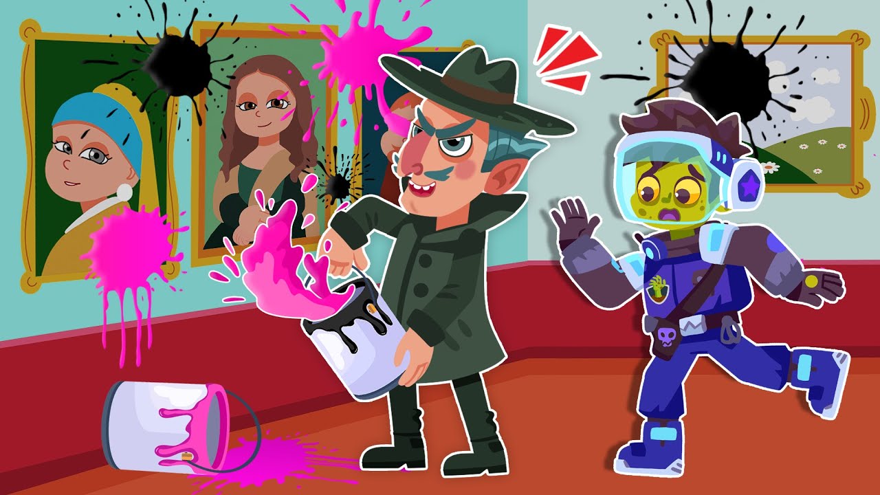 Save A Masterpiece From Vandals😯 | Zombei Patrol | Nursery Rhymes ...