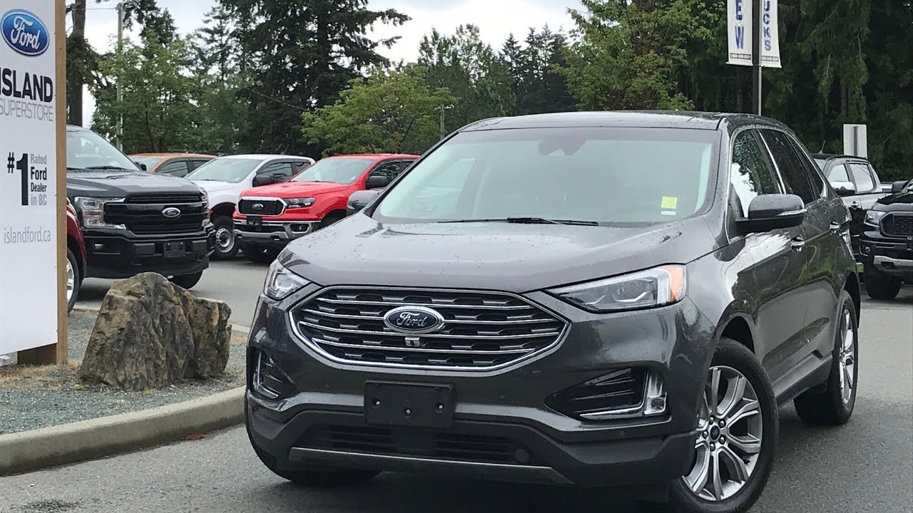 2019 Ford Edge Titanium W/ Twin Moonroof, Nav & Heated Seats Review ...