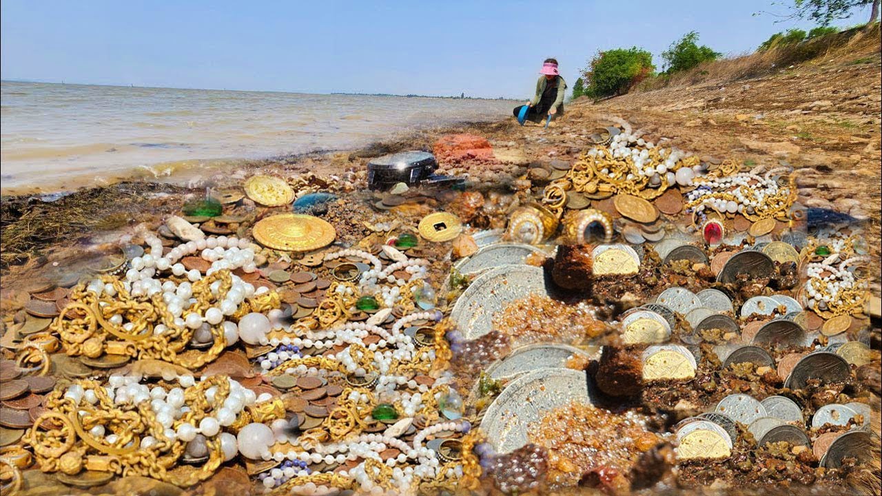 OMG I found jewelry and Thai coins at Beach TOP Videos Best Finding ...