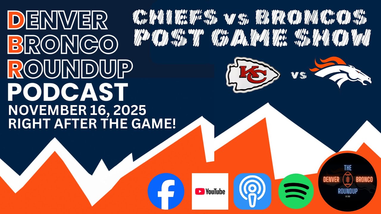 Kansas City Chiefs 19 vs Denver Broncos 22 - VICTORY POST GAME SHOW ...