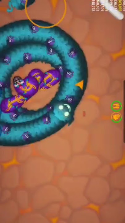 Wormszone biggest snake shorts video magic gameplay saamp wala game #wormszone #gaming #gamer # ...