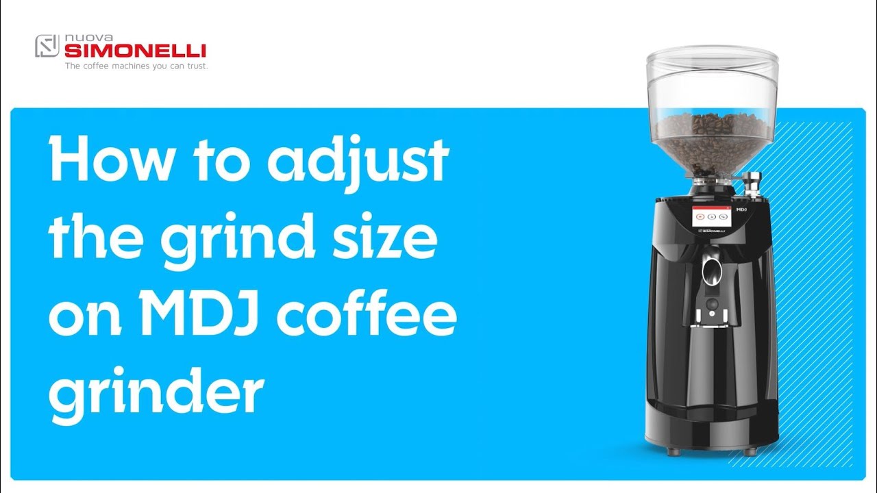 MDJ coffee grinder - How to adjust grind size - YouTube