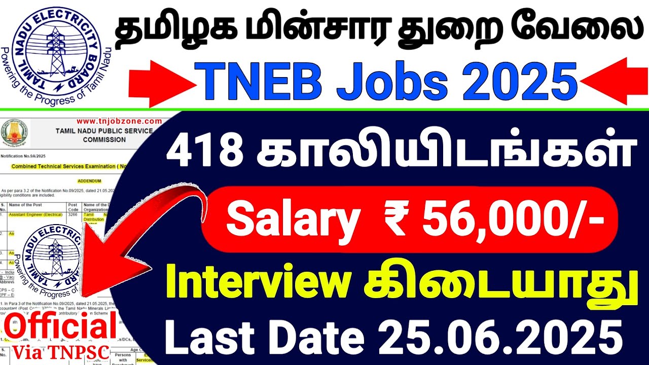 TNEB AE RECRUITMENT 2025 NOTIFICATION OUT🔔APPLY VIA TNPSC CTSE🎯418 GOVT ...