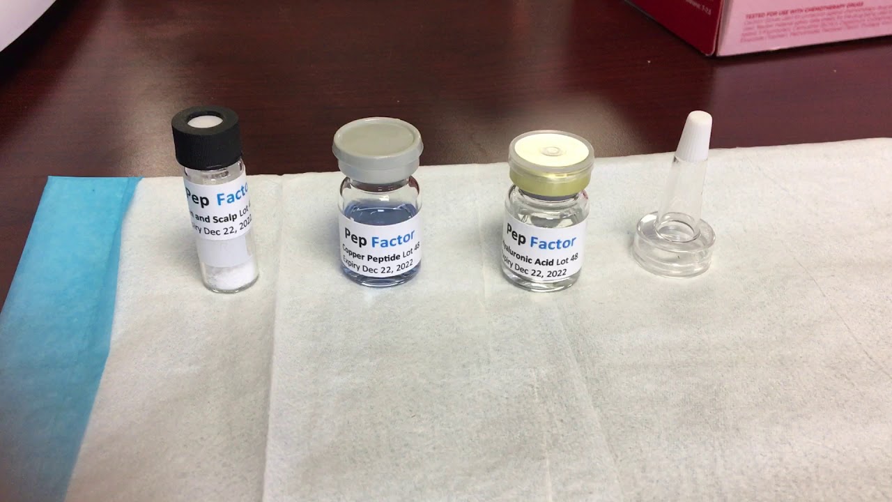 Composition of PepFactor Skin and Scalp Products - YouTube