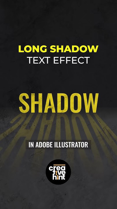How to create long shadow text effect in Adobe Illustrator. - YouTube