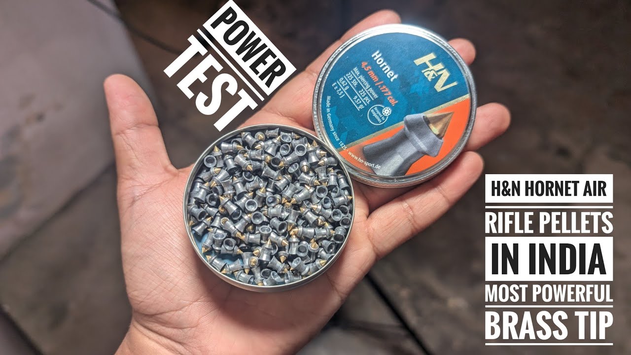 H&N Hornet air rifle pellets in India with brass tip power test made in ...