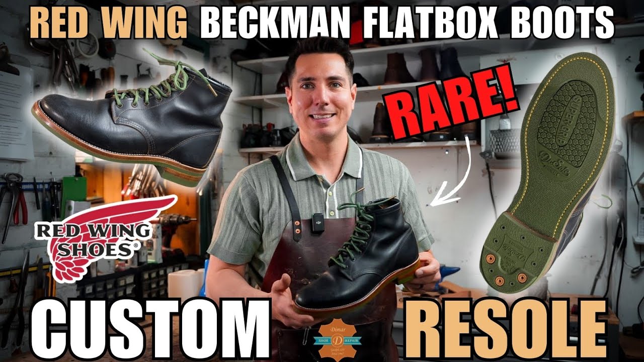 Red Wing 9060 Flatbox Beckman in Black Teacore: Ultimate Custom Resole ...