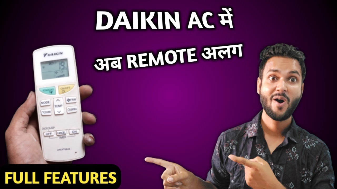 Daikin ac remote control Hindi || How to use daikin ac remote control ...
