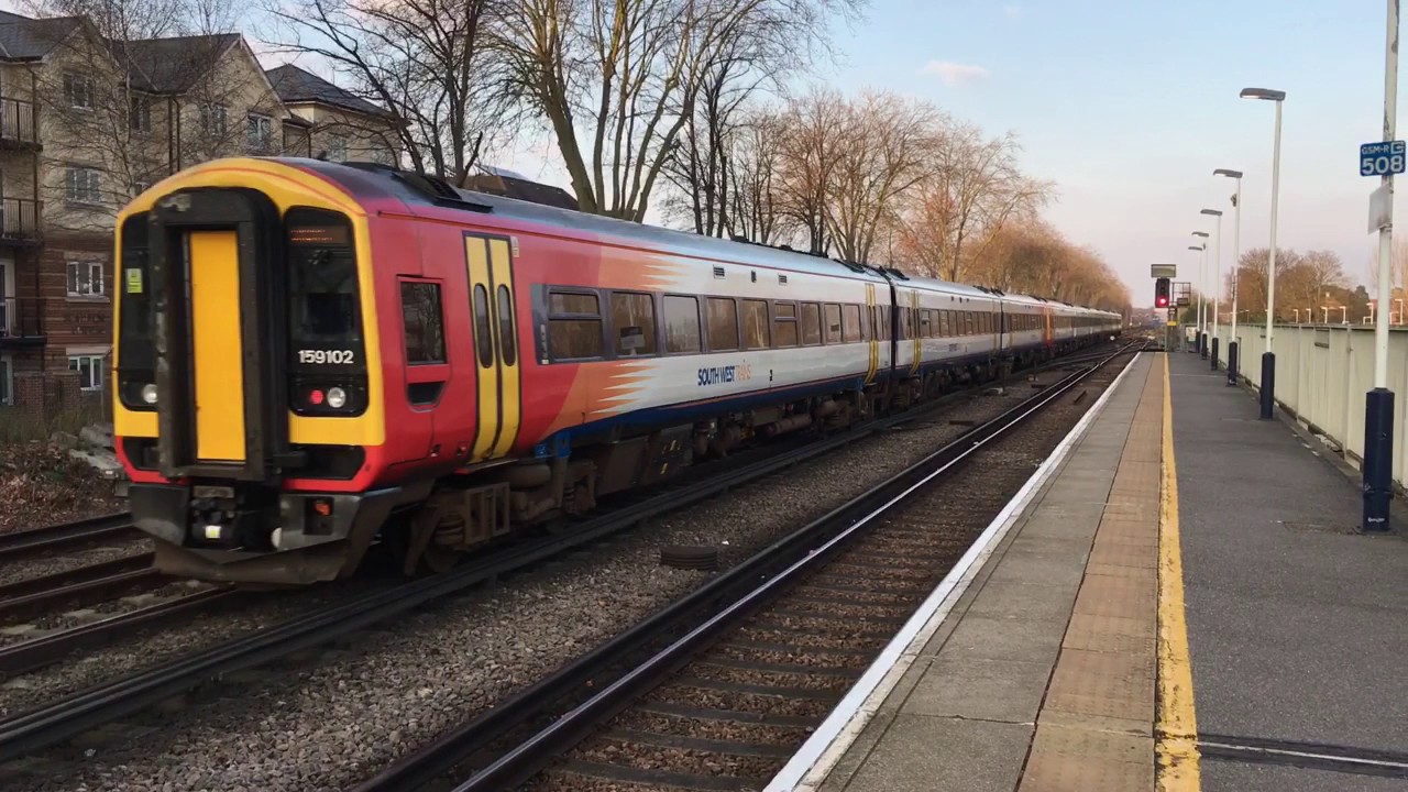 Trains at Woking 23/3/17 - YouTube