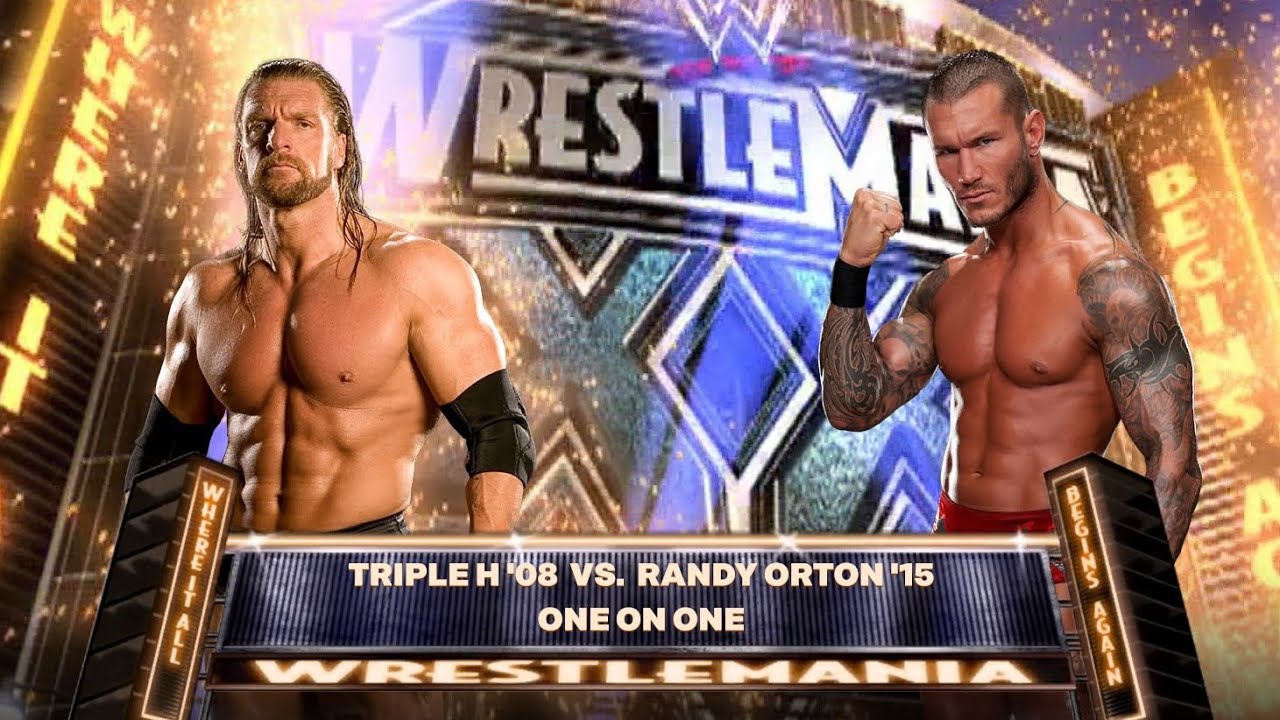 WWE 2K24 FULL MATCH | Triple H Vs Randy Orton Wrestlemania 15 August ...
