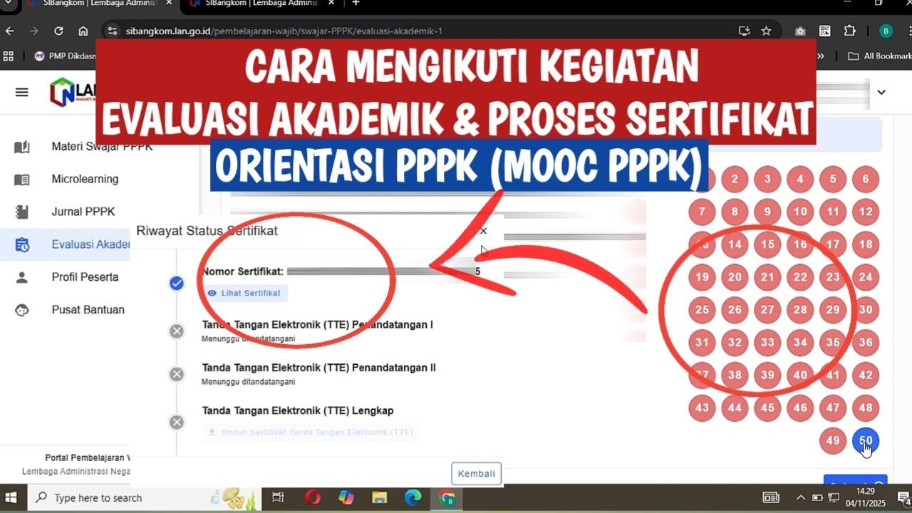 CARA MENGIKUTI EVALUASI AKADEMIK & PROSES SERTIFIKAT ORIENTASI PPPK DI ...