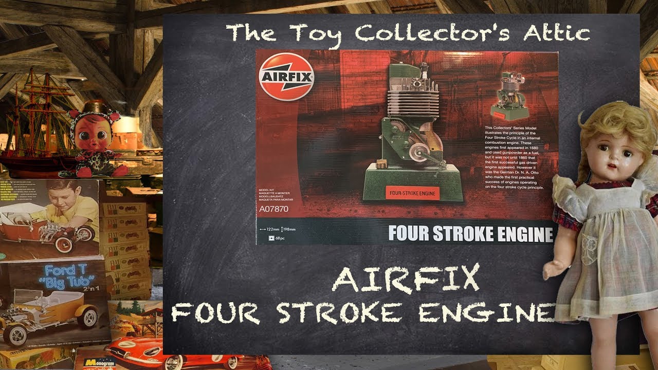 Airfix Plastic Model of a Four Stroke Engine from 1972 - YouTube