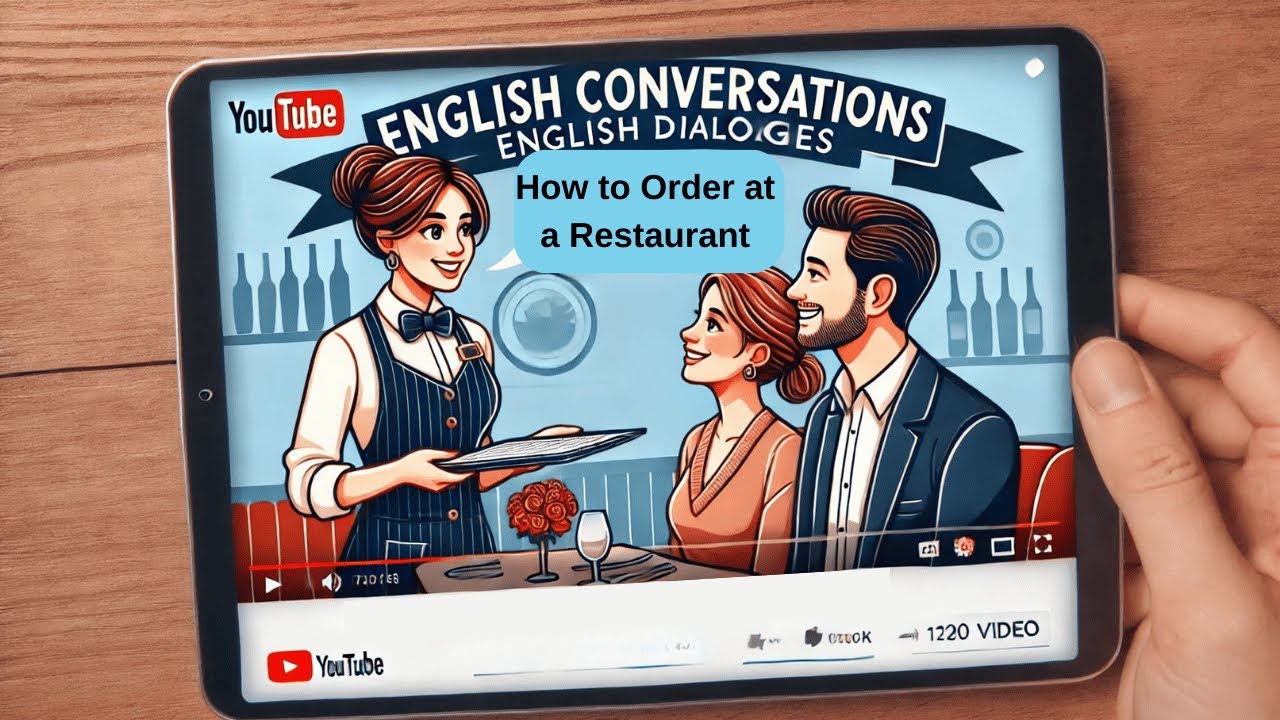 18- English speaking practice. How to Order at a Restaurant English ...