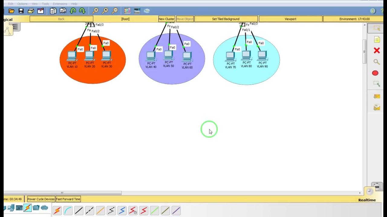 How to configuration Vlan routing VTP DHCP with Multilayer switch - YouTube
