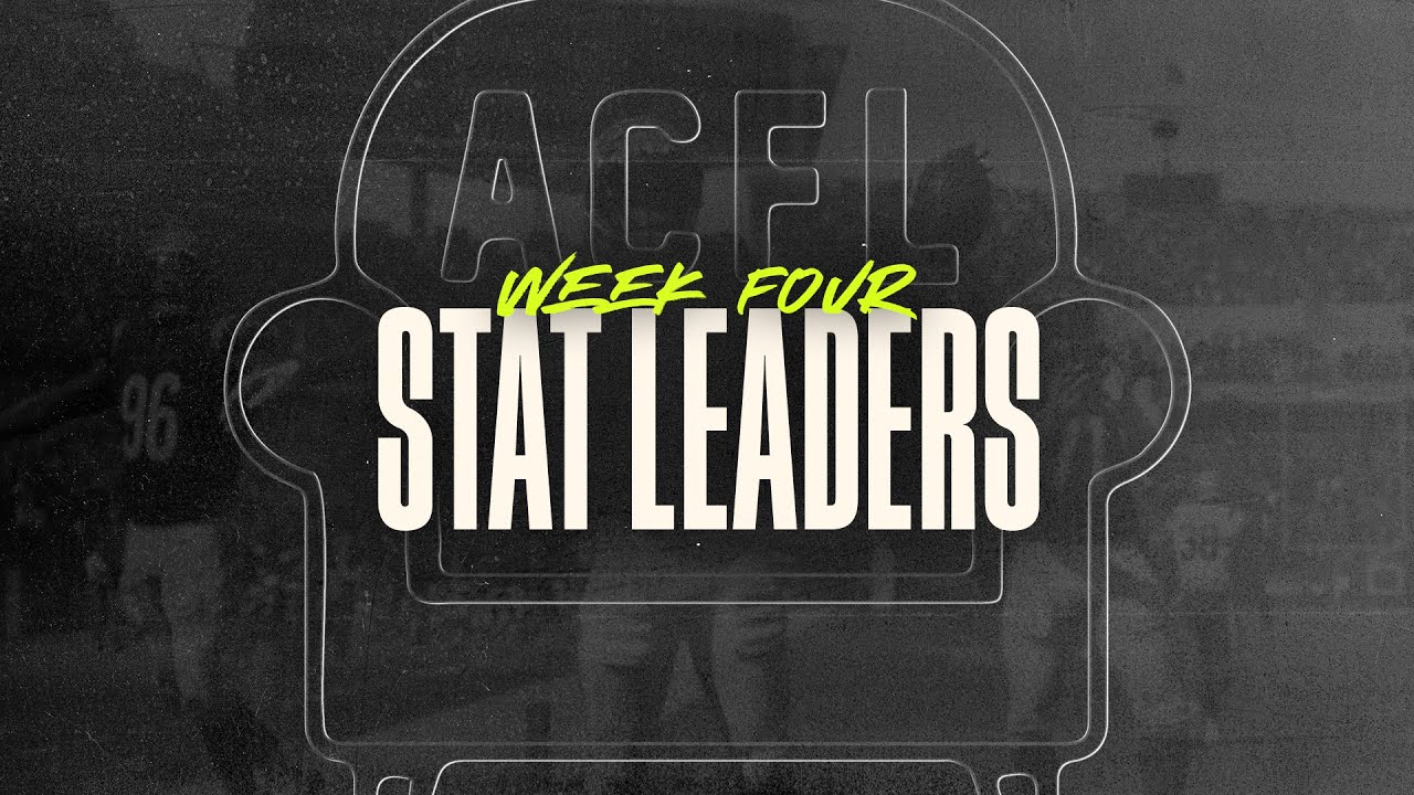ACFL Recap: Week 4 - Stat Leaders - YouTube