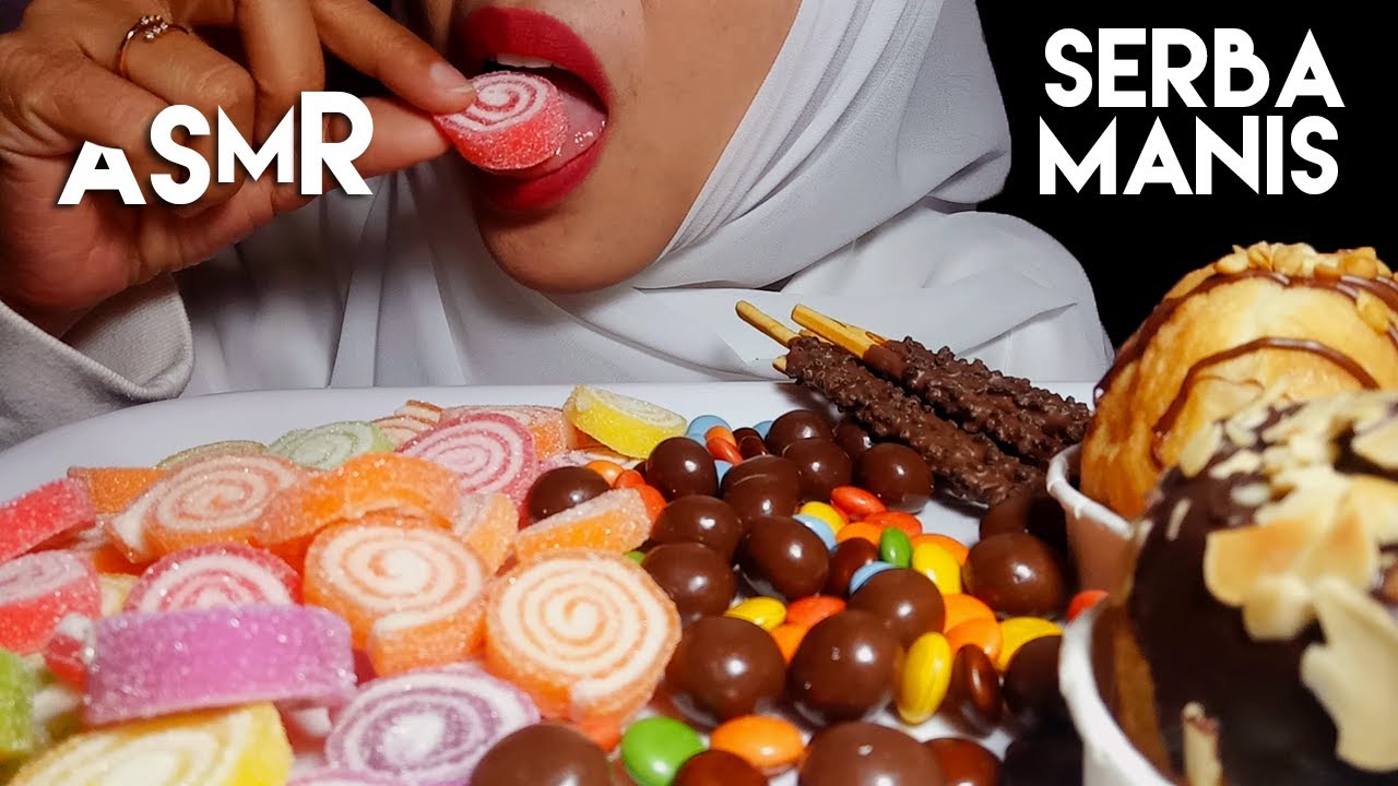 ASMR CANDY ROLL JELLY ,CHACHA MILK COCHOLATE II CEMILAN SERBA MANIS ...