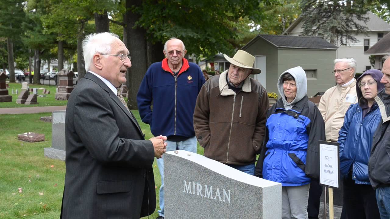 Voices From The Past: Wausau Hebrew Cemetery- Jacob Mirman - YouTube
