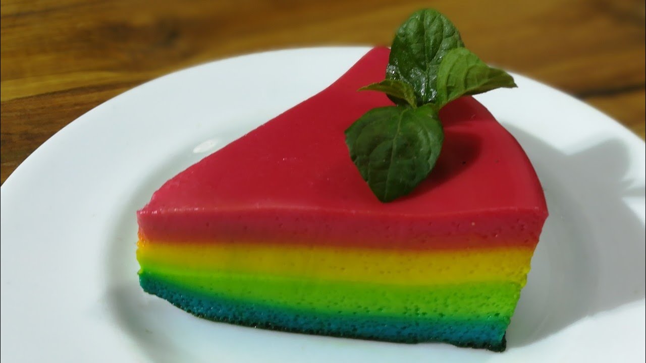 Rainbow Puding Recipe/রেইনবো পুডিং রেসিপি/Caramel Egg Puding/Milk ...