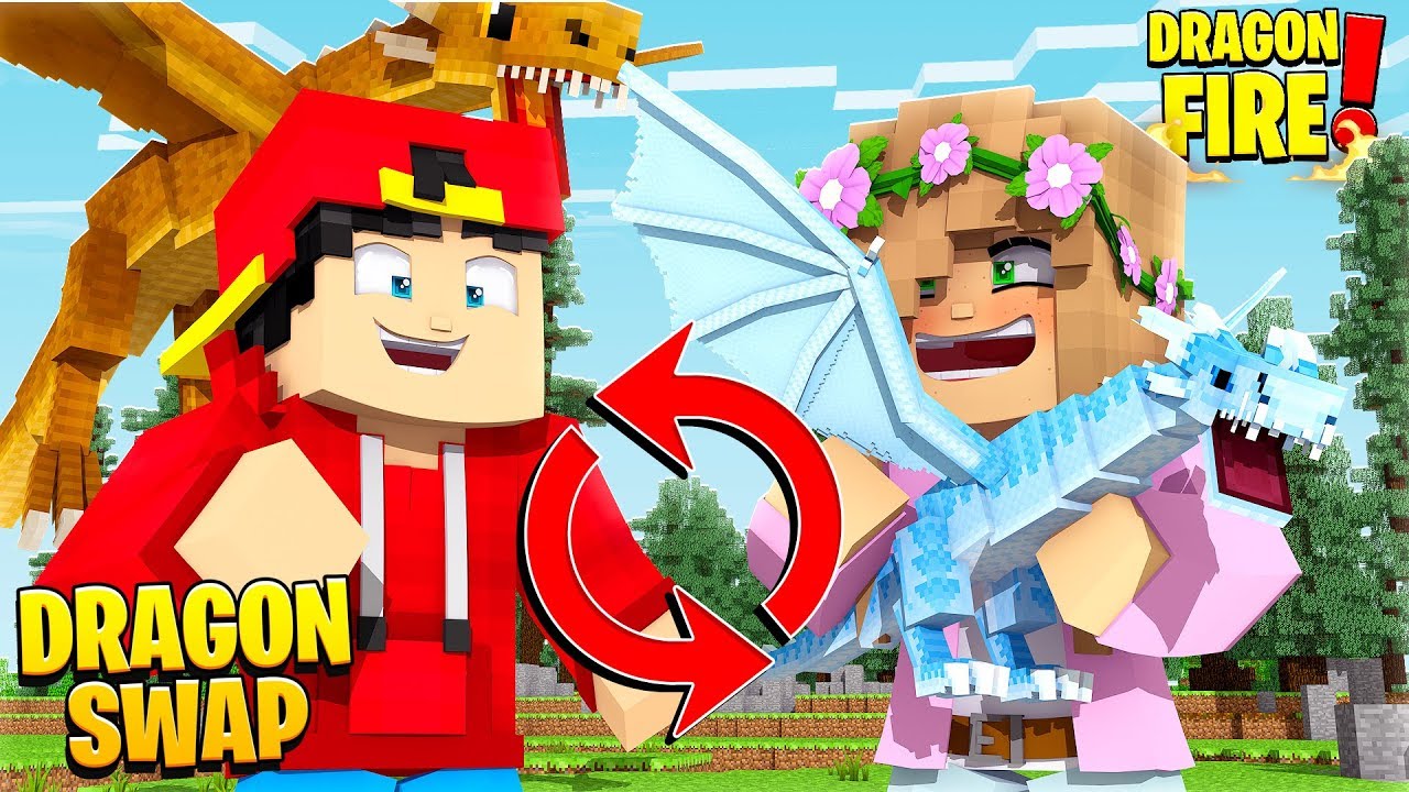 SWAPPING DRAGONS WITH THE INFERNO NATION !! | Minecraft Dragon Fire ...