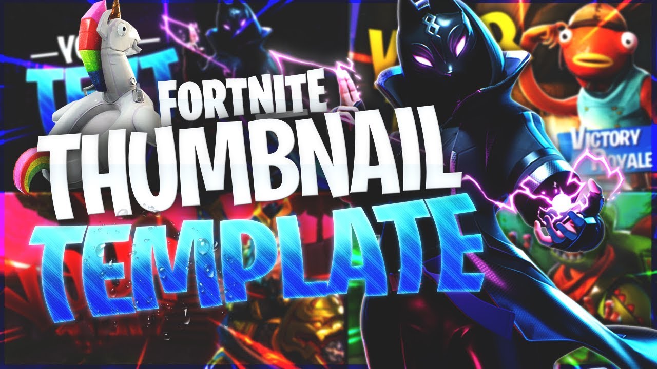 Free Fortnite Thumbnail Template Pack | Jooris - YouTube