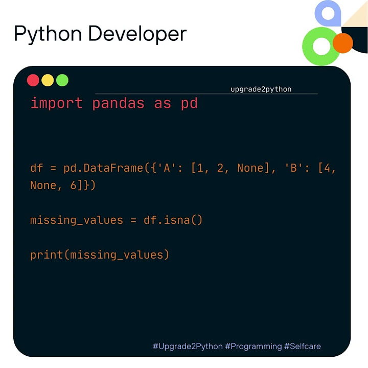 Problem_47: Using isna() to Find Missing Values in Pandas #ai #coding #ml #google - YouTube