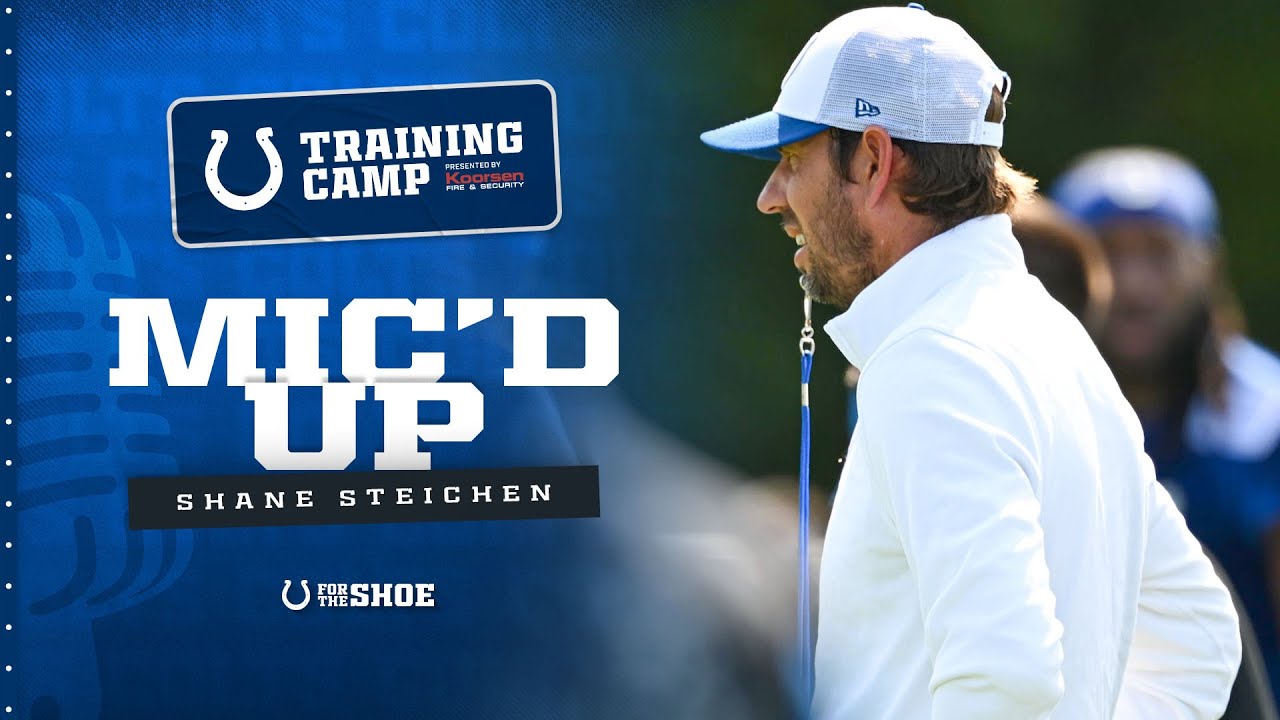 "Yay Football!" | Shane Steichen Mic'd Up at Colts Training Camp - YouTube
