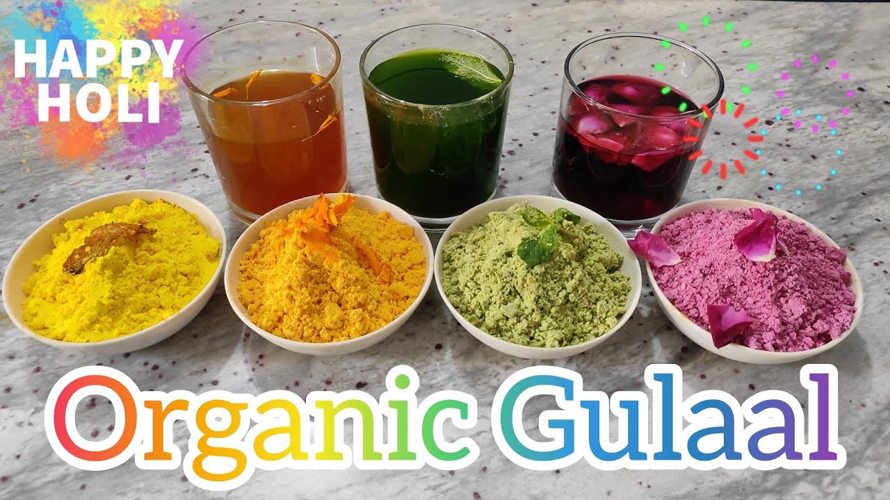Organic Gulaal | Safe & Natural Holi Colors | Homemade Color # ...
