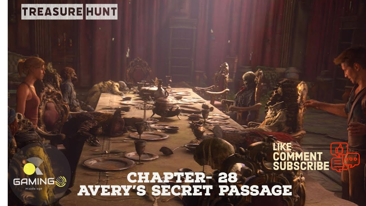 Uncharted-4 A Thief's End Chapter-28 Avery's Secret Passage Treasure ...