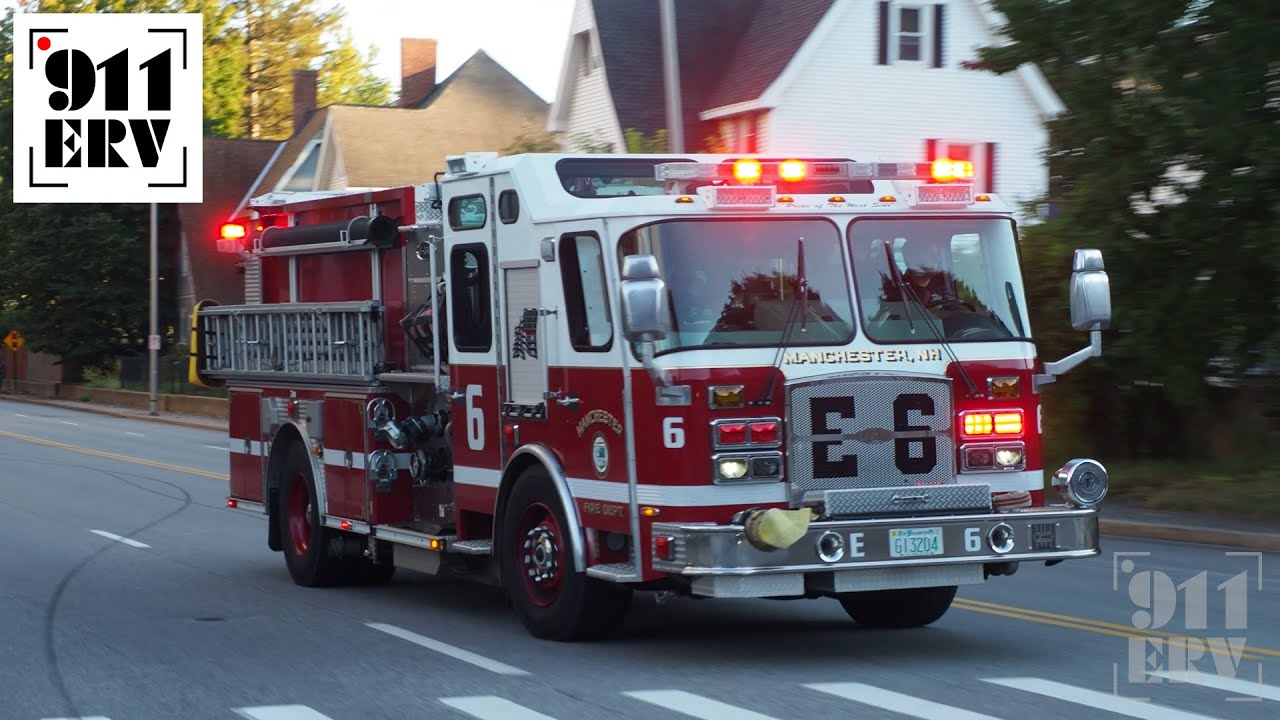 Manchester Fire Truck Responding | Engine 6 - YouTube