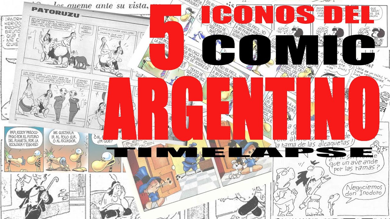 5 Iconos del Comic Argentino - Timelapse - YouTube