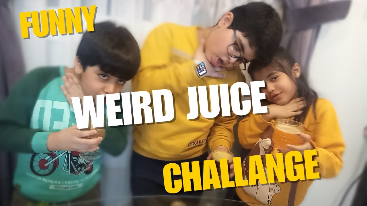 Kids Funny Weird Juice Challange || Funny Video || Weird Challange with ...