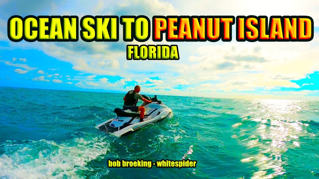 Jet Skiing to Peanut Island, Florida via WILD Atlantic Ocean on two ...