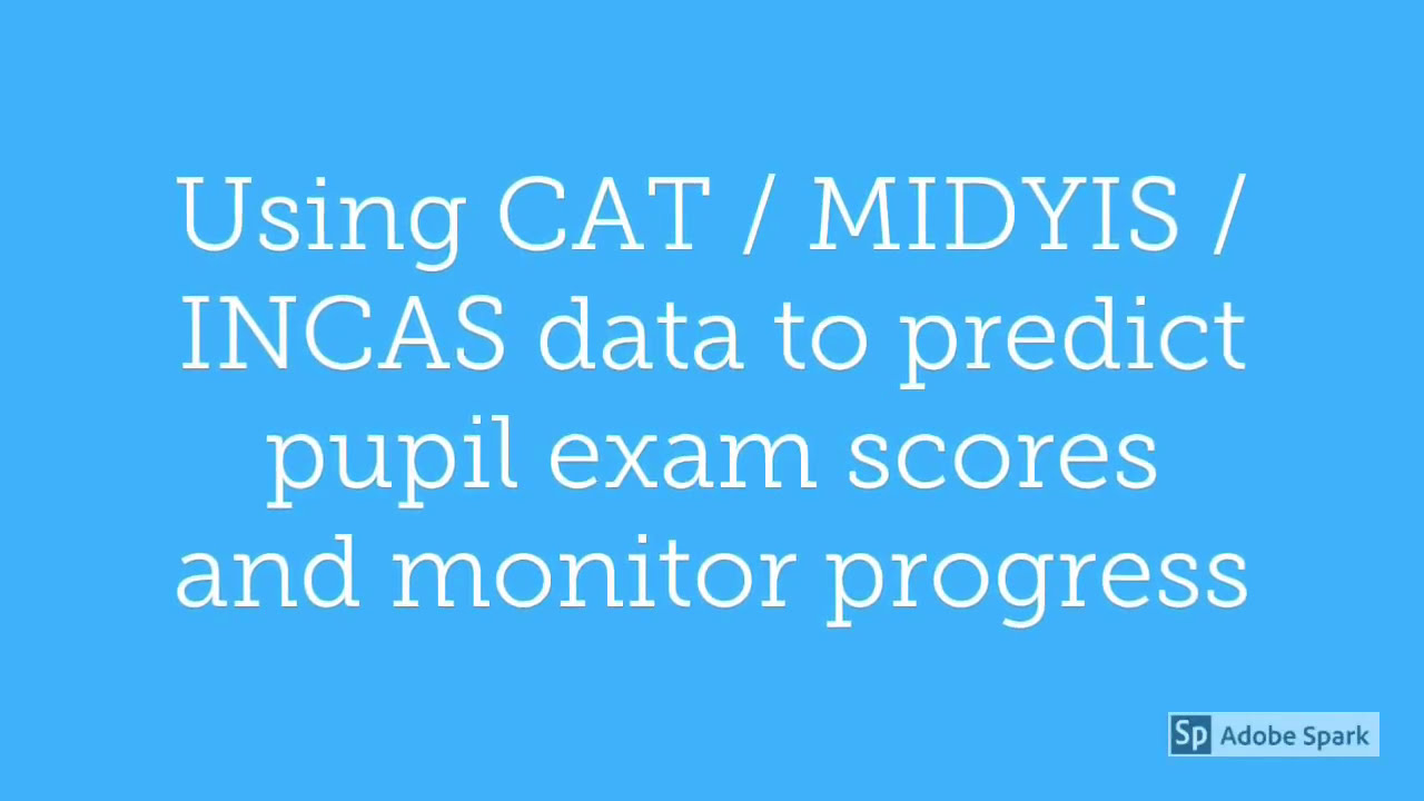 Using CAT MIDYIS OR INCAS data to benchmark exam results. - YouTube