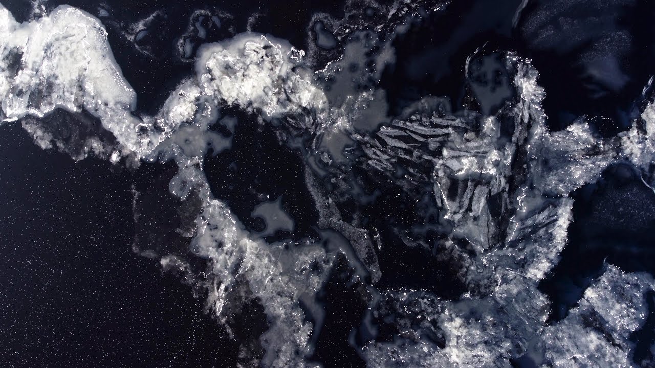 Diamond ice | Drone art video - YouTube