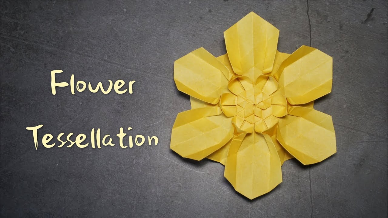 Origami Tutorial: Flower tessellation (David Martinez)｜Hello Malinda ...