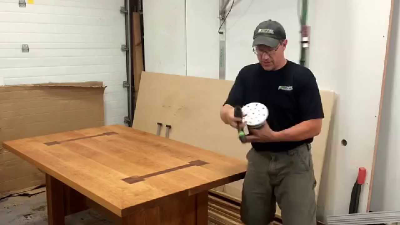Custom-made cherry table (Part 6) - Finishing with the Festool SurFix ...