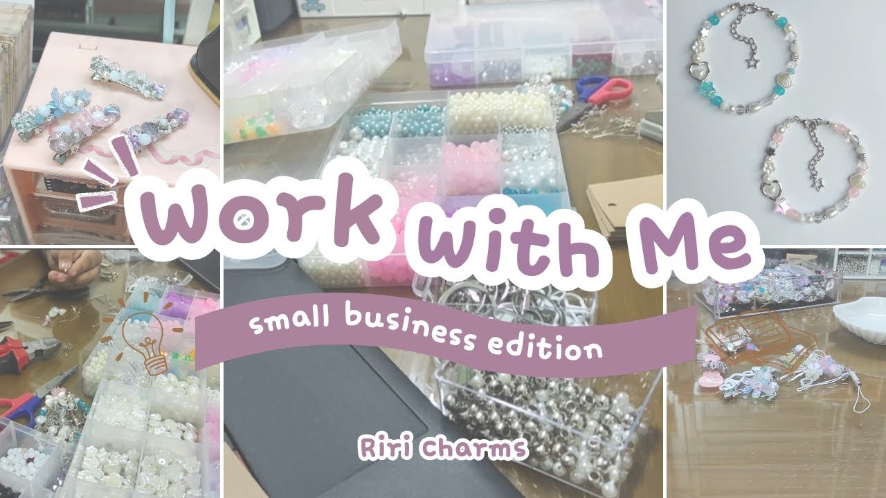 studio vlog 💌Work with Me - small business edition 🍂🤍 | Riri charms - YouTube